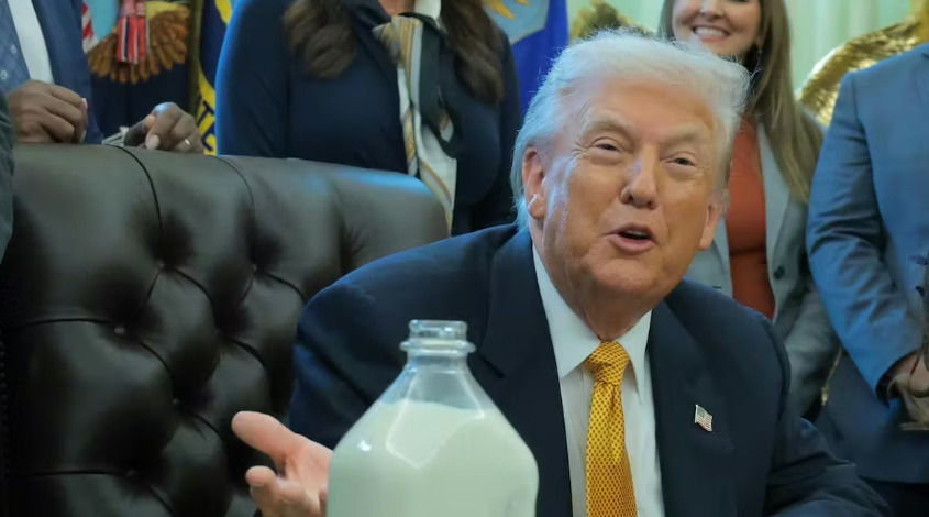 Trump Signs Law Reinstating Whole Milk In School Lunches - Real News Now